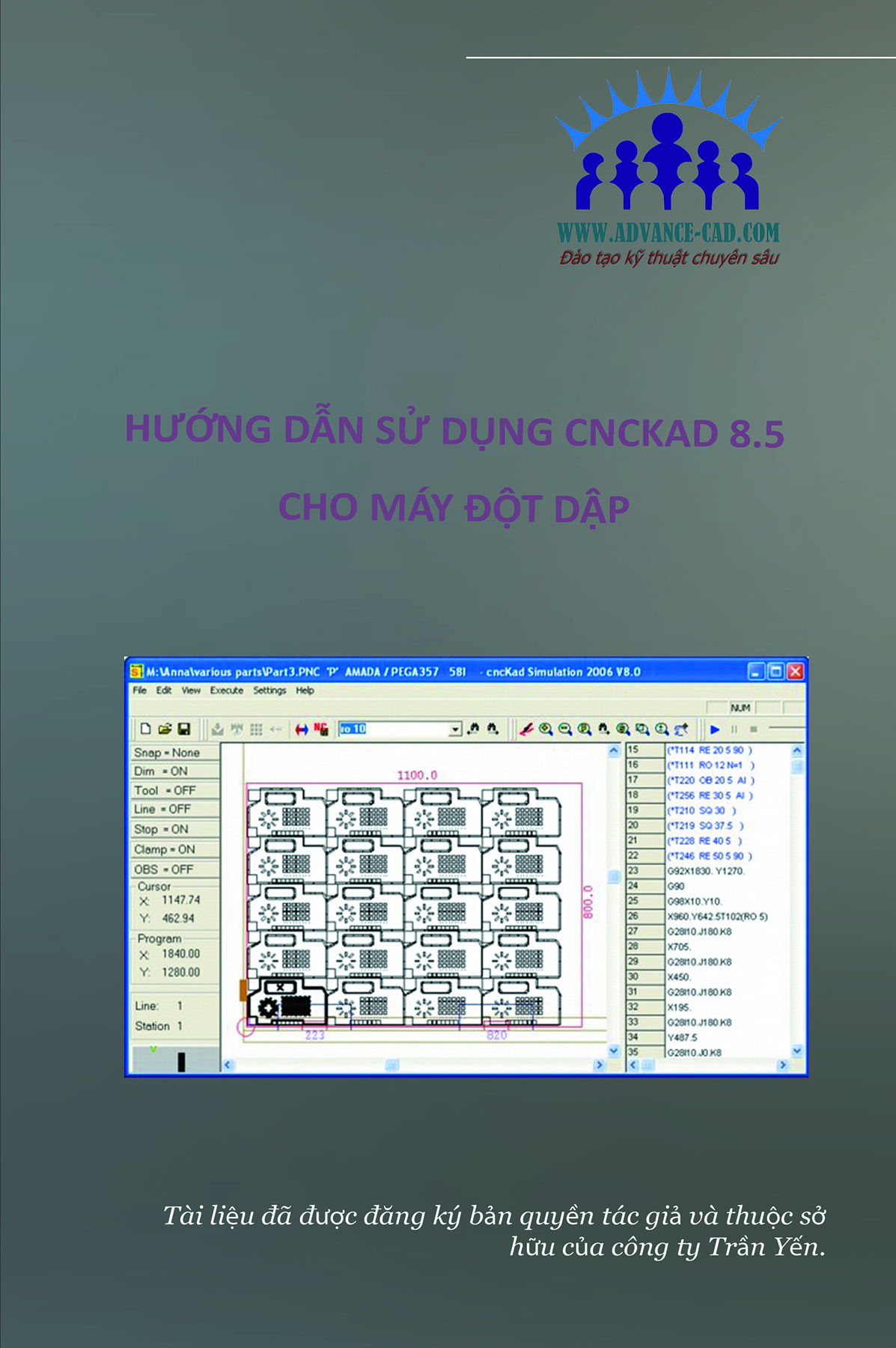 TÀI LIỆU HƯỚNG DẪN SỬ DỤNG CNCKAD 8.5 CHO MÁY ĐỘT DẬP - Cách Dùng